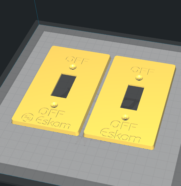 Eskom Light Switch Cover by 3D Print Lab | Download free STL model ...