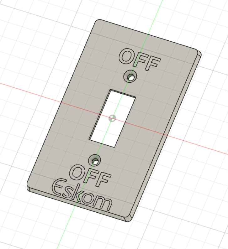 Eskom Light Switch Cover by 3D Print Lab | Download free STL model ...