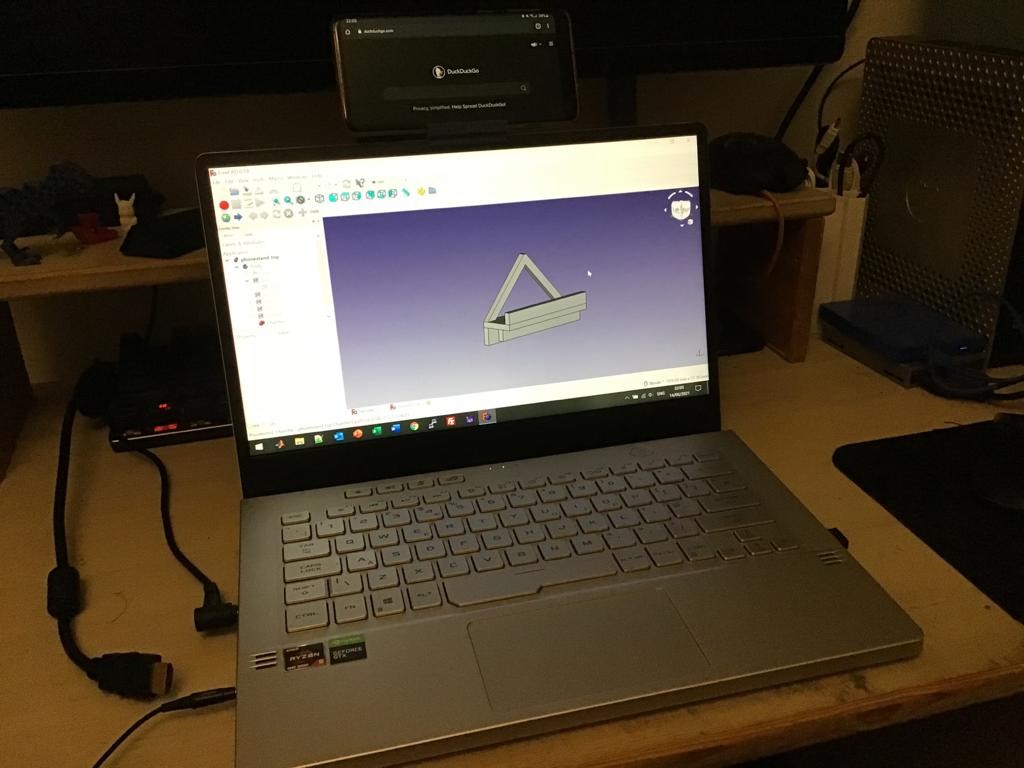 Asus G14 Monitor Phone Stand As Webcam by Djinns | Download free STL ...