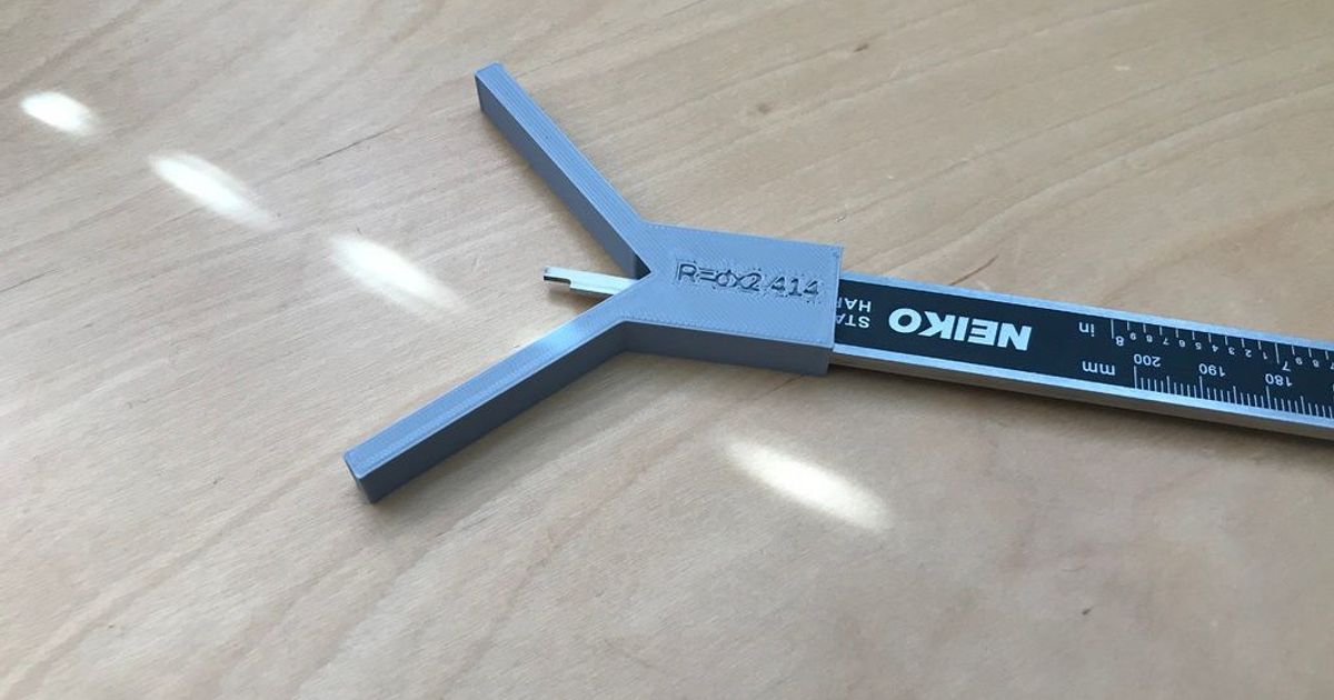 Customizable Radius Gauge by shinwachi | Download free STL model ...