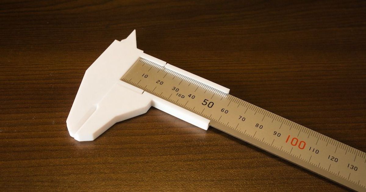 Calipers attachment for a ruler, Snap fit remix by Kuni | Download free ...