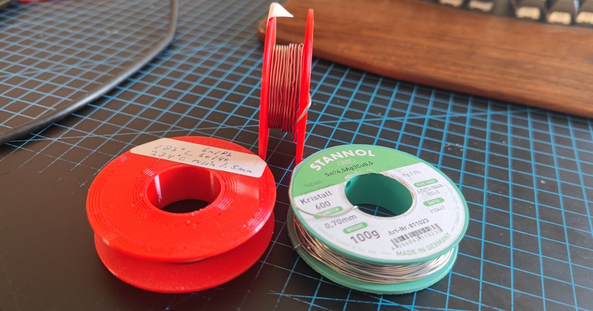 Stannol sized solder roll by Marcel van der Boom | Download free STL ...