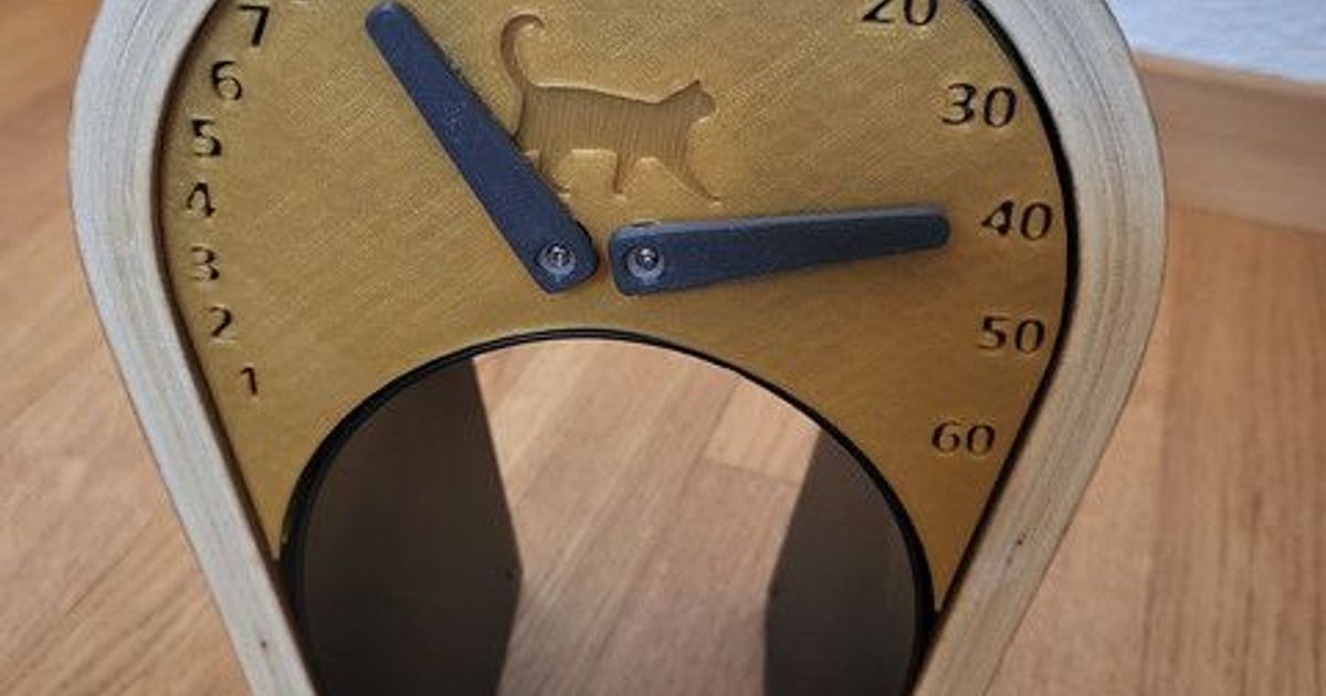 Analogue Clock with two servo-controlled clock hands by ConfusedAnt ...