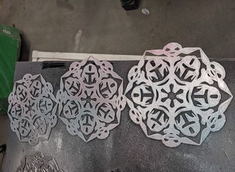 The Mandalorian and The Child (AKA Baby Yoda AKA Grogu) Snowflake ...