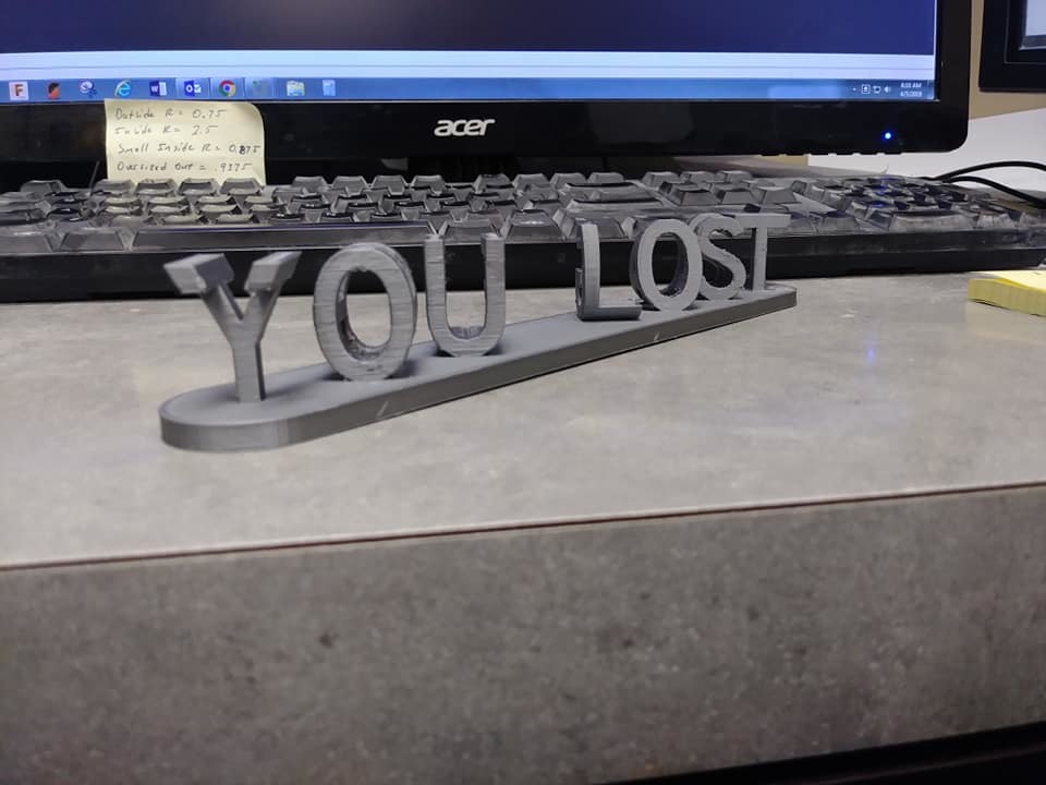 You Lost The Game by eDorfProductions | Download free STL model ...