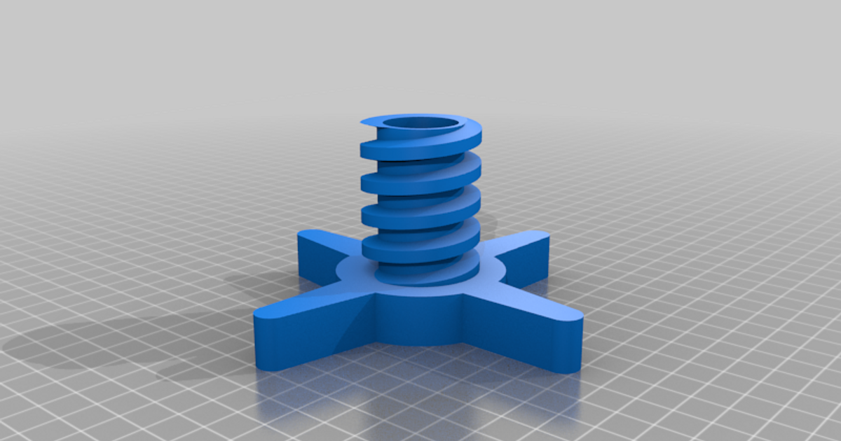 Eje roscado bobina filamento by Nandito | Download free STL model ...