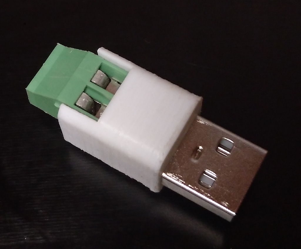 Toma USB con clema by Nandito | Download free STL model | Printables.com