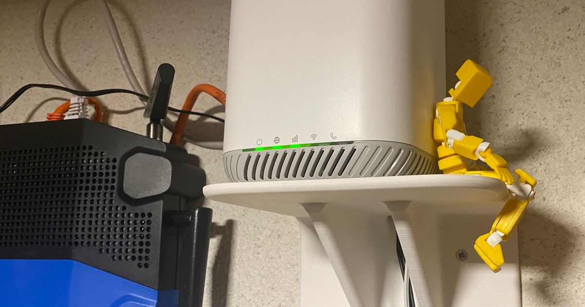 Shelf for mobile router, homepod, alexa, etc. by mj | Download free STL ...