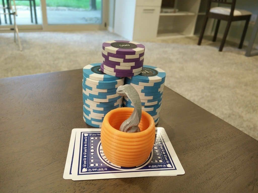 Charmed Snake Poker Card Capper by UWcharlie1983 | Download free STL ...