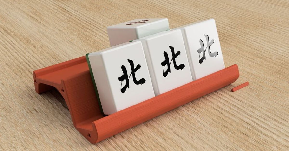 Mahjong Tile Rack by kap42 | Download free STL model | Printables.com