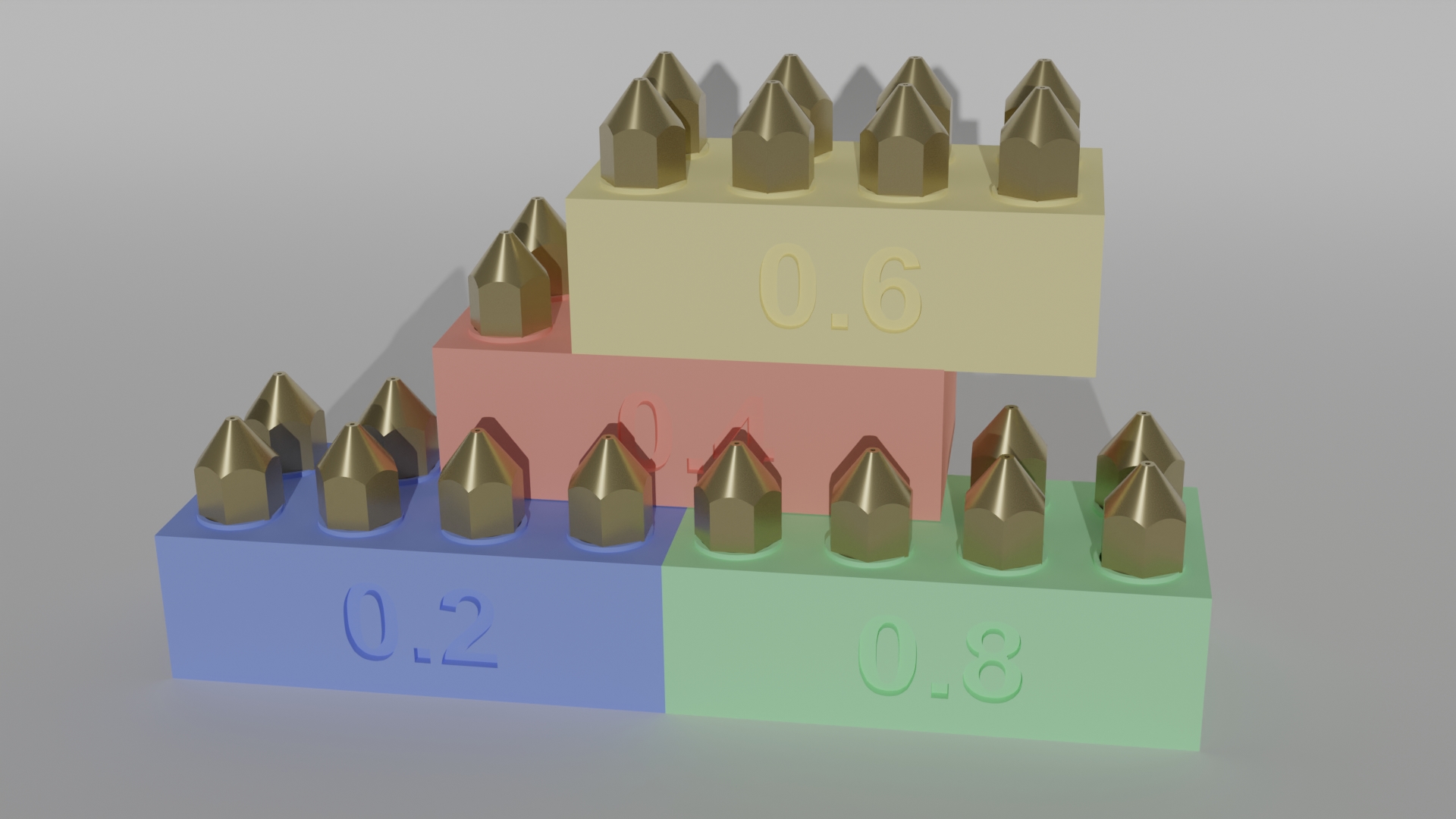 Lego-Brick Nozzle Holder by PiSa | Download free STL model | Printables.com