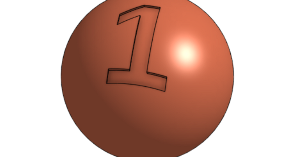 1-Sided Dice by Delphant | Download free STL model | Printables.com