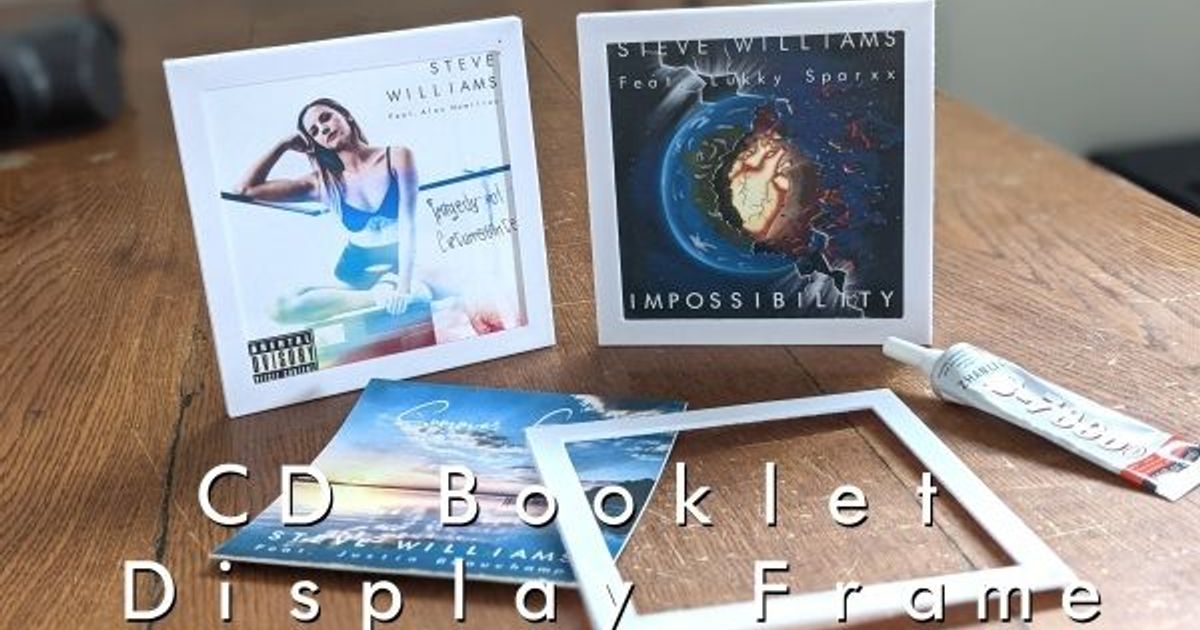 CD Booklet Display Frame by SteveW91 | Download free STL model ...