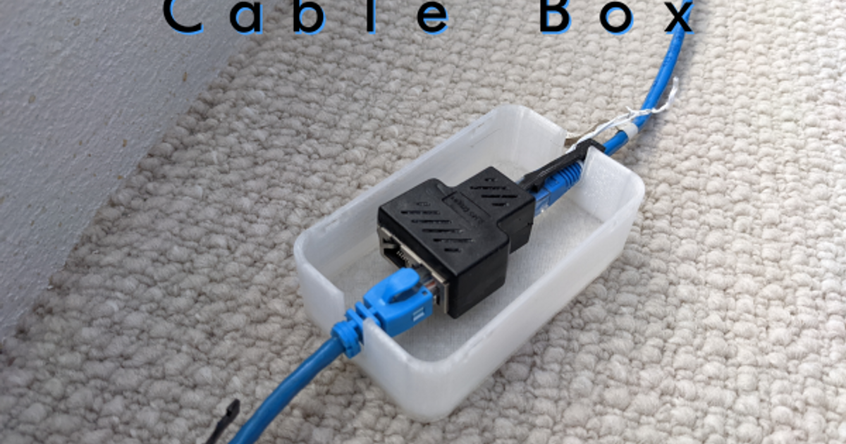 Cable Box by SteveW91 | Download free STL model | Printables.com