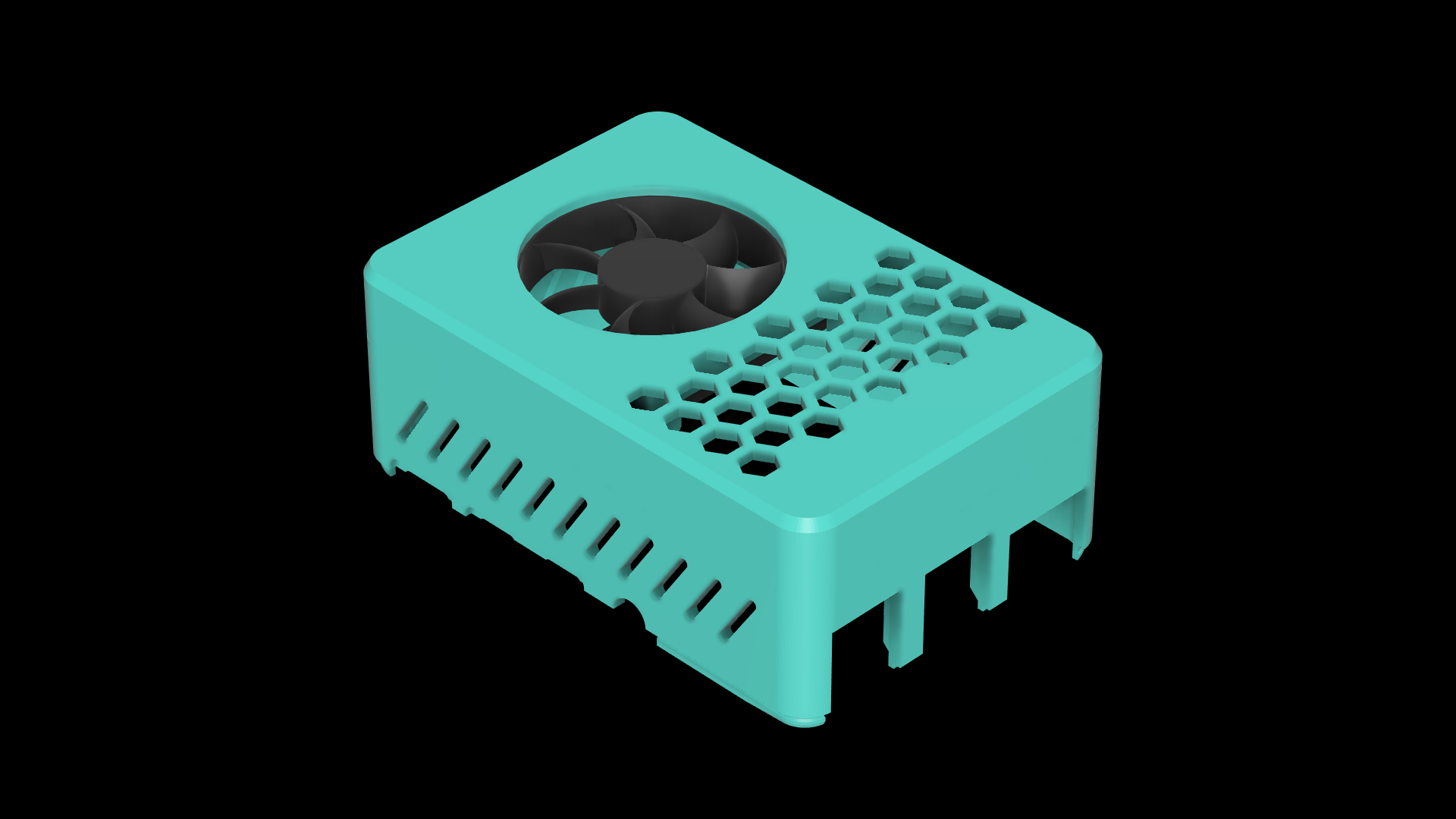 Hazi's Raspberry Pi 4 Case Lid + Ez Fan Mount / PoE-Hat Support by Haz1 ...