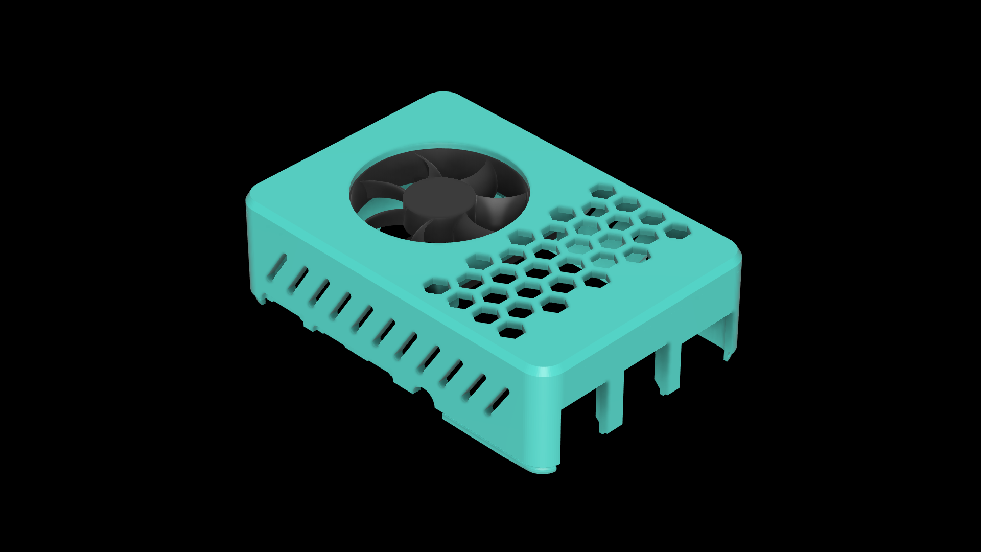 Hazi's Raspberry Pi 4 Case Lid + Ez Fan Mount / PoE-Hat Support by Haz1 ...