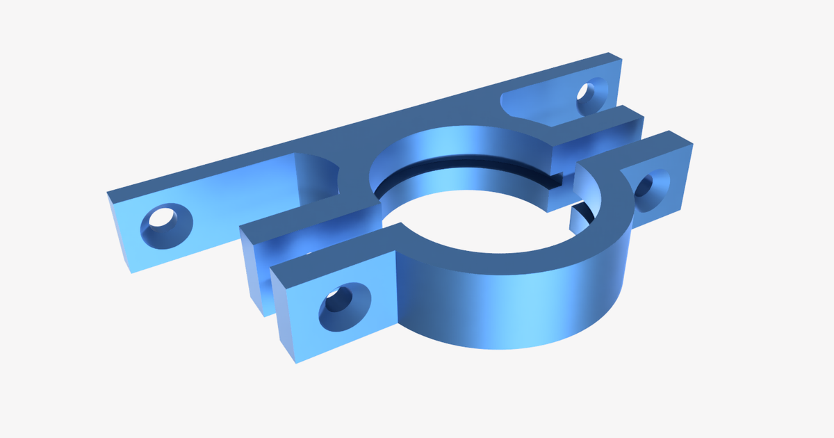 2-Liter Soda Bottle Clamp Mount by TheMakersWorkbench | Download free ...