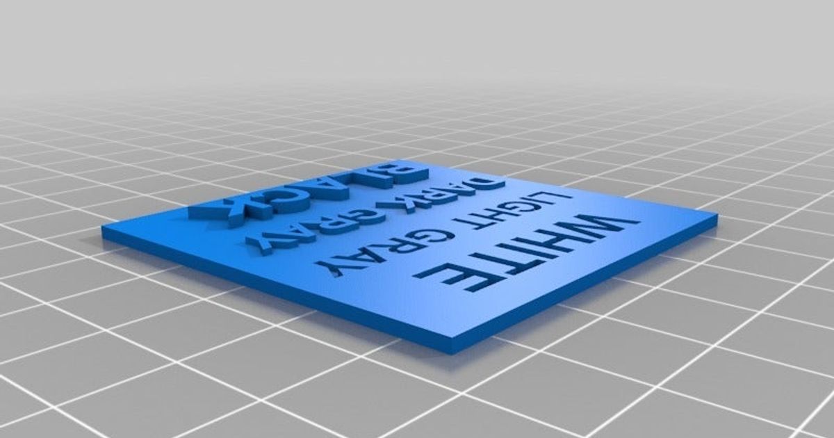 Lithophane Gradient Test (Brightness Test) by MotoRider42HC | Download ...