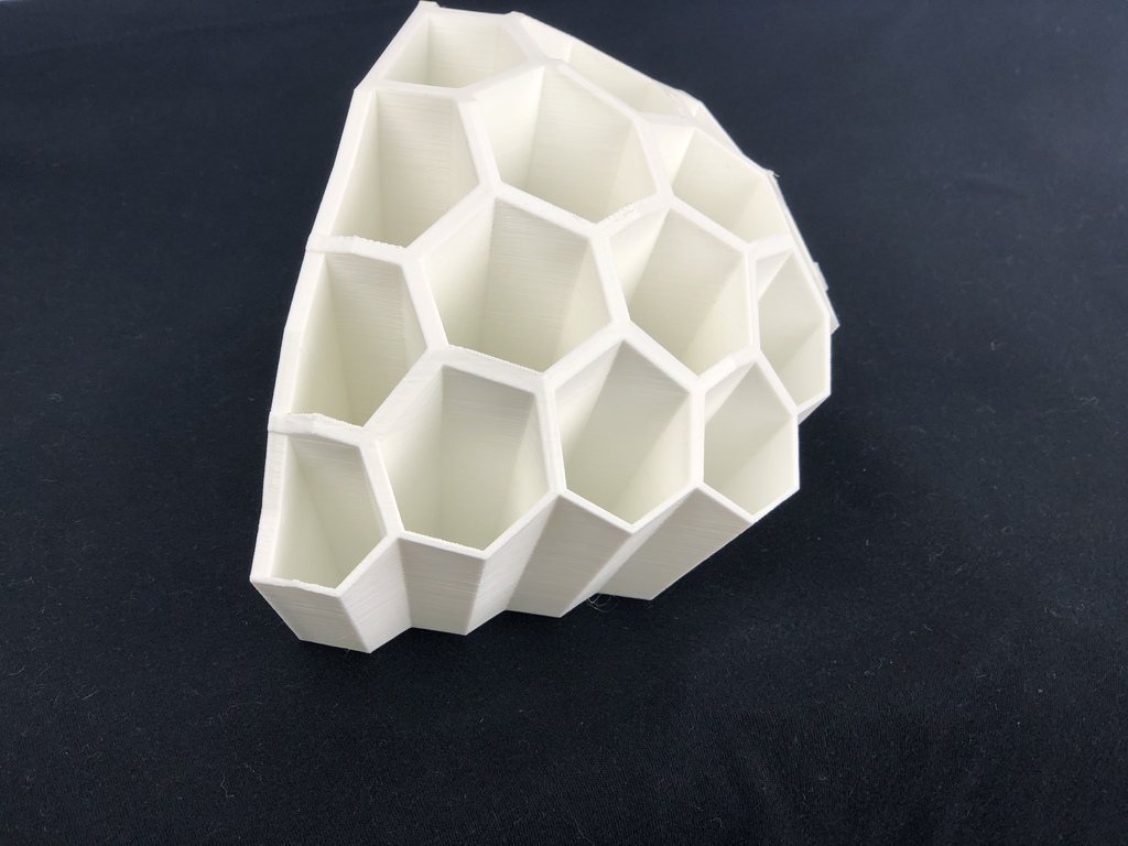 Honeycomb Desk Organizer with Flat back by credmontgo | Download free ...