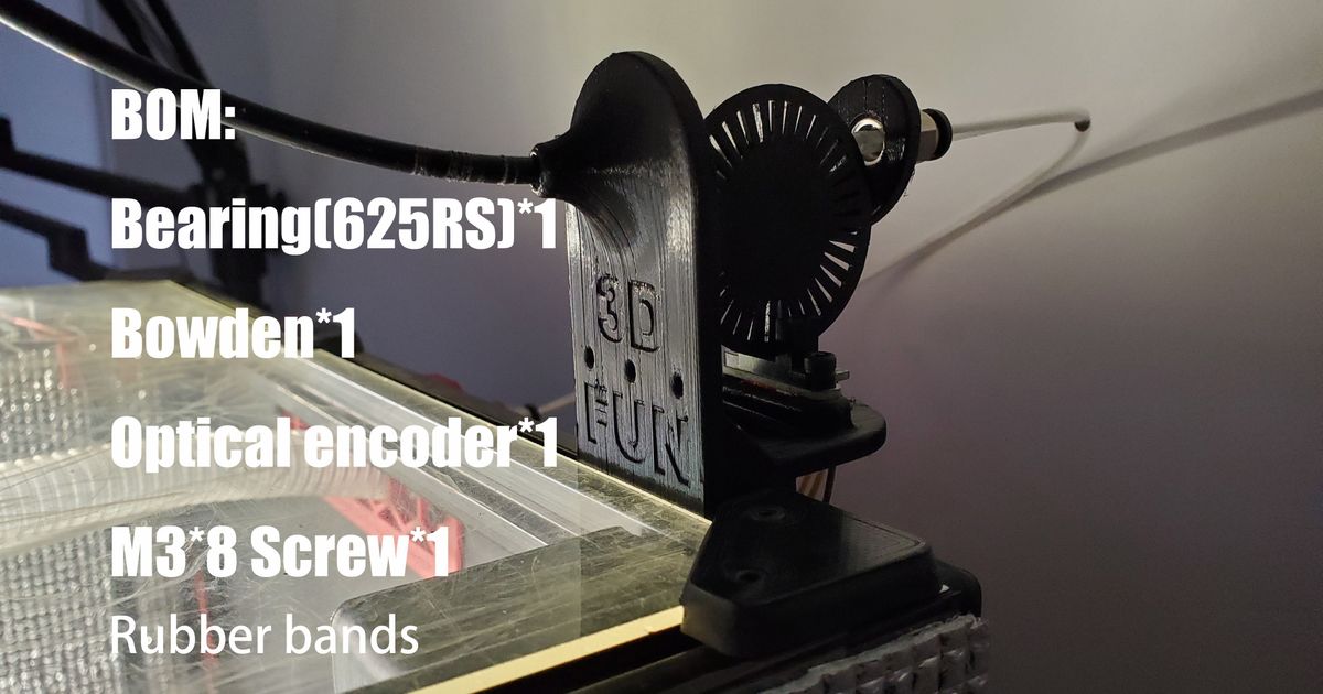 Smart filament sensor DIY by 3D fun | Download free STL model ...