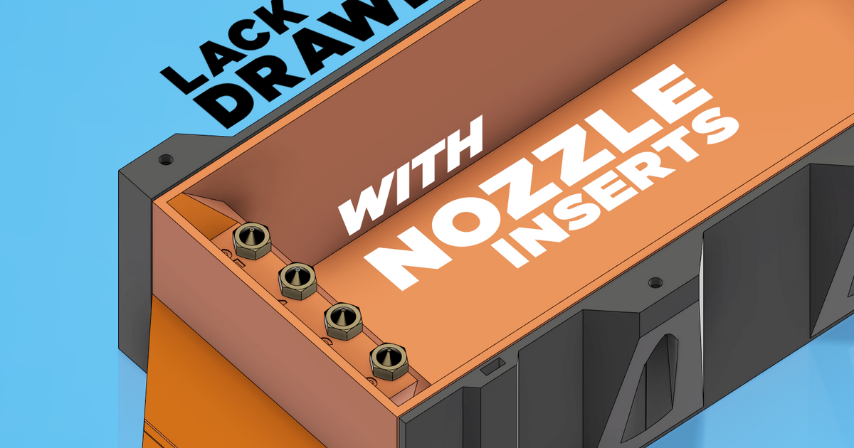 Lack Drawer With Nozzle Inserts by Jerrari | Download free STL model ...