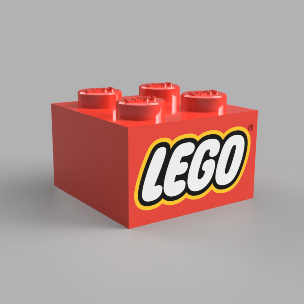 LEGO Brick wiht logo by fifo182 | Download free STL model | Printables.com