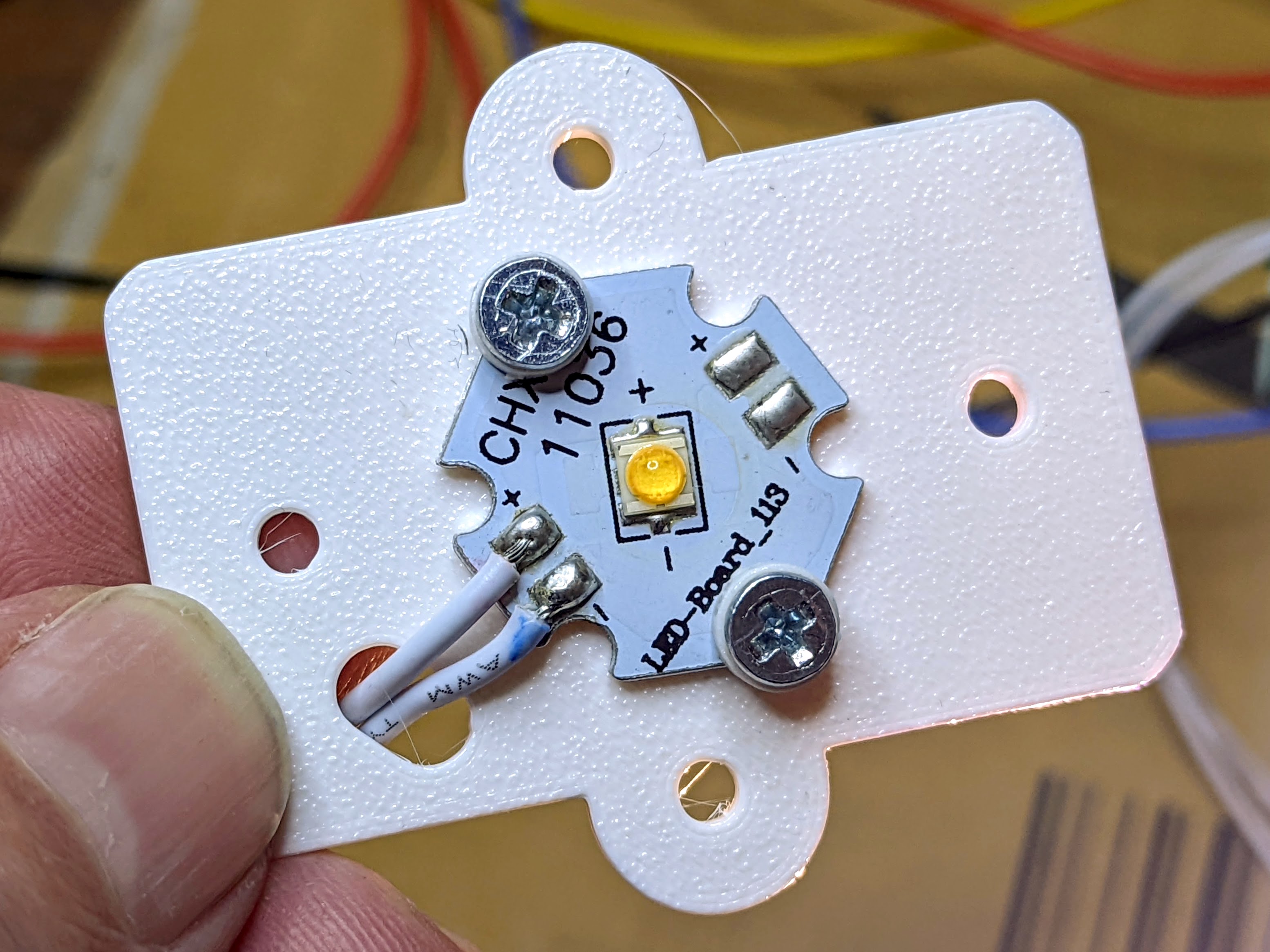 Mounting bracket for a bright LED by t0b1 | Download free STL model ...