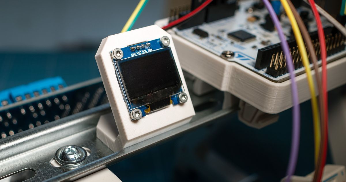 Simple stand for OLED 0.96" by PlasticXYZ | Download free STL model ...