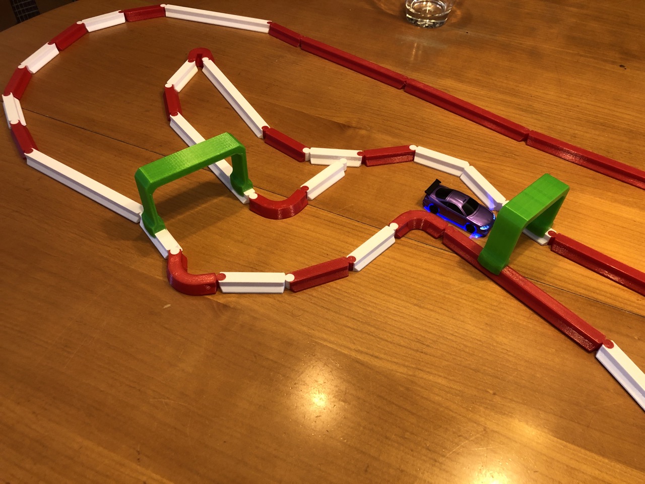 Bridge and track connector for Turbo Racing 1/76 RC race track by ...