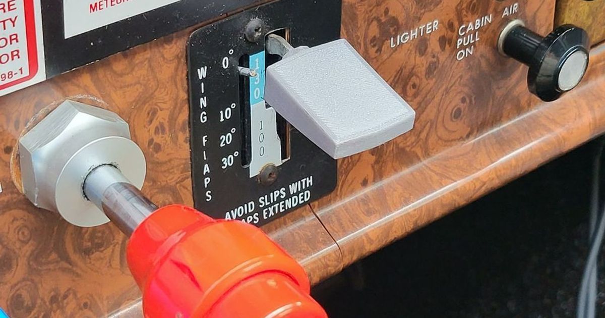 Cessna 172 RG flaps lever by Bitmag | Download free STL model ...