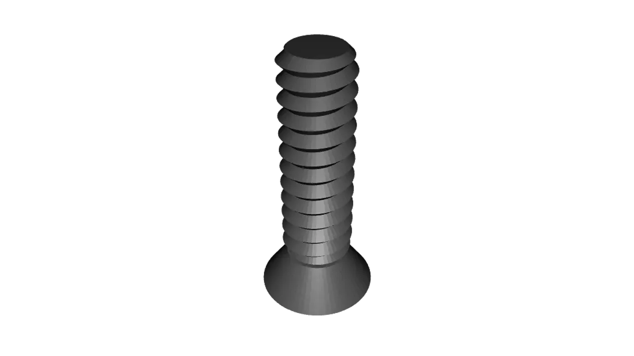 A simple screw by Tom Anderson (The Real NEO) | Download free STL model ...