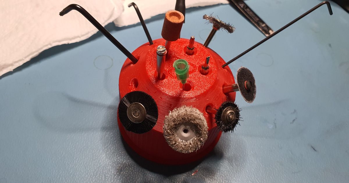 Rotary small tool holder by Alexandru Hauzman | Download free STL model ...