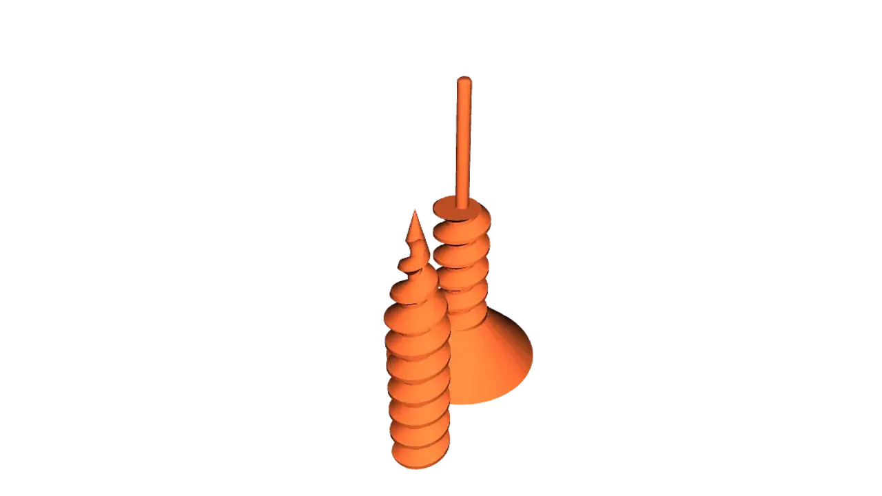 Ear wood screw by Dedoper | Download free STL model | Printables.com