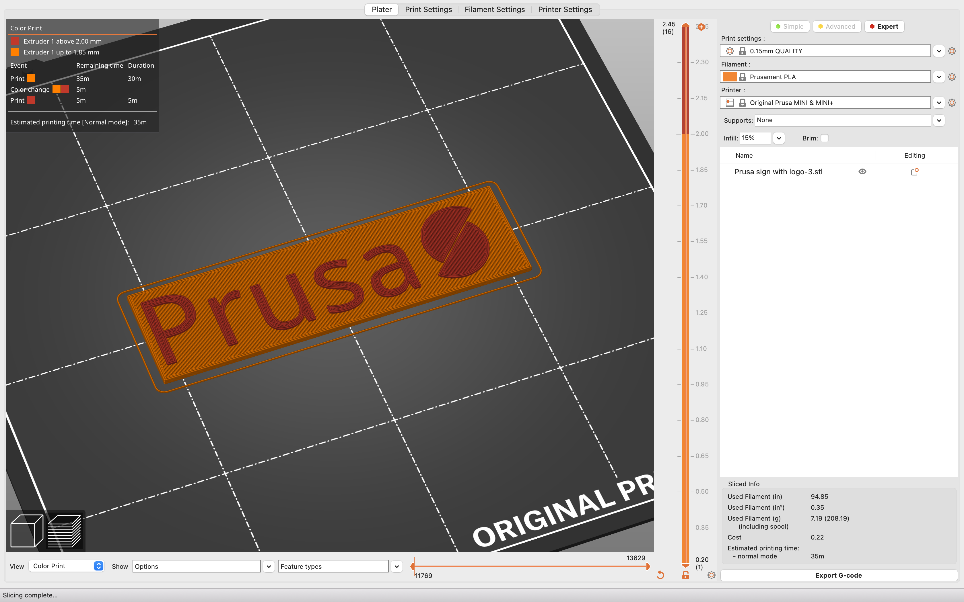 Prusa sign with logo by Bhadi | Download free STL model | Printables.com
