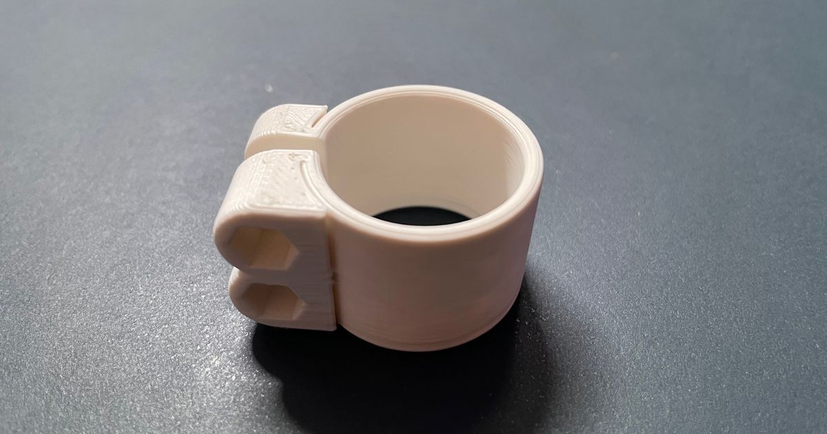 Flexible tube / hose clamp - double by sci_SB | Download free STL model ...