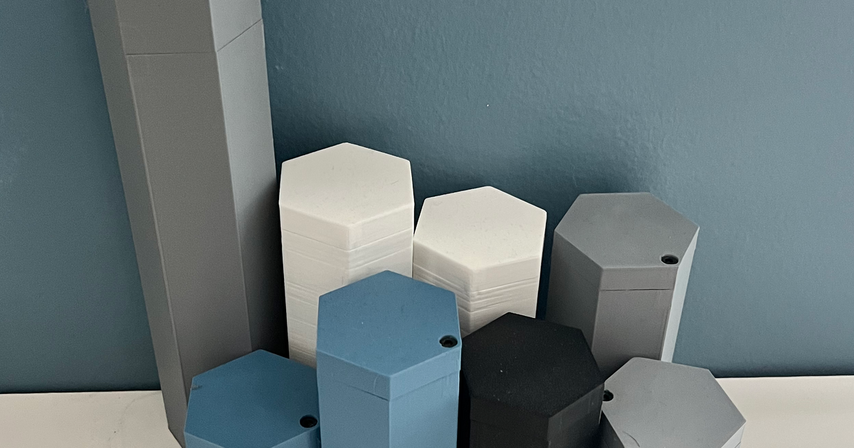Hexagonal Magnetic Boxes (Variety of Sizes) by dePrintinator | Download ...