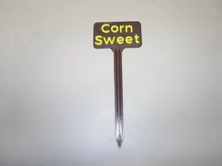Plant Label Sweet Corn by LMJ | Download free STL model | Printables.com