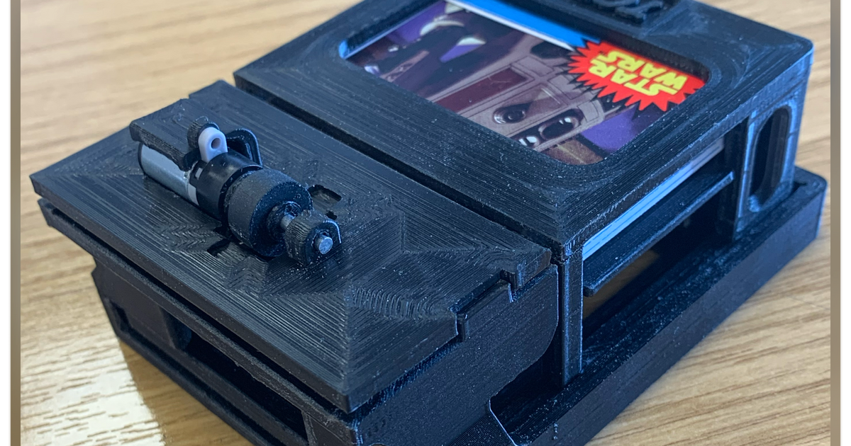Trading Card Dispenser: version 2: cartridge loader by JamesR5D4 ...