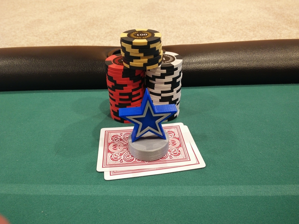 Dallas Cowboys Poker Card Capper by UWcharlie1983 | Download free STL ...