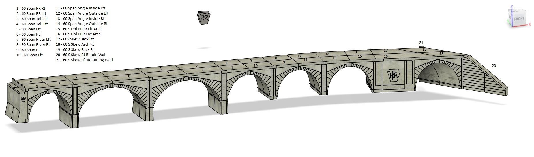 Phoenixville Viaduct Model Railroad Bridge by Leftcetio | Download free ...