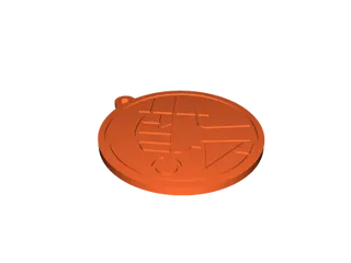 Hellboy Coaster & Keychain by nerdyviews | Download free STL model ...