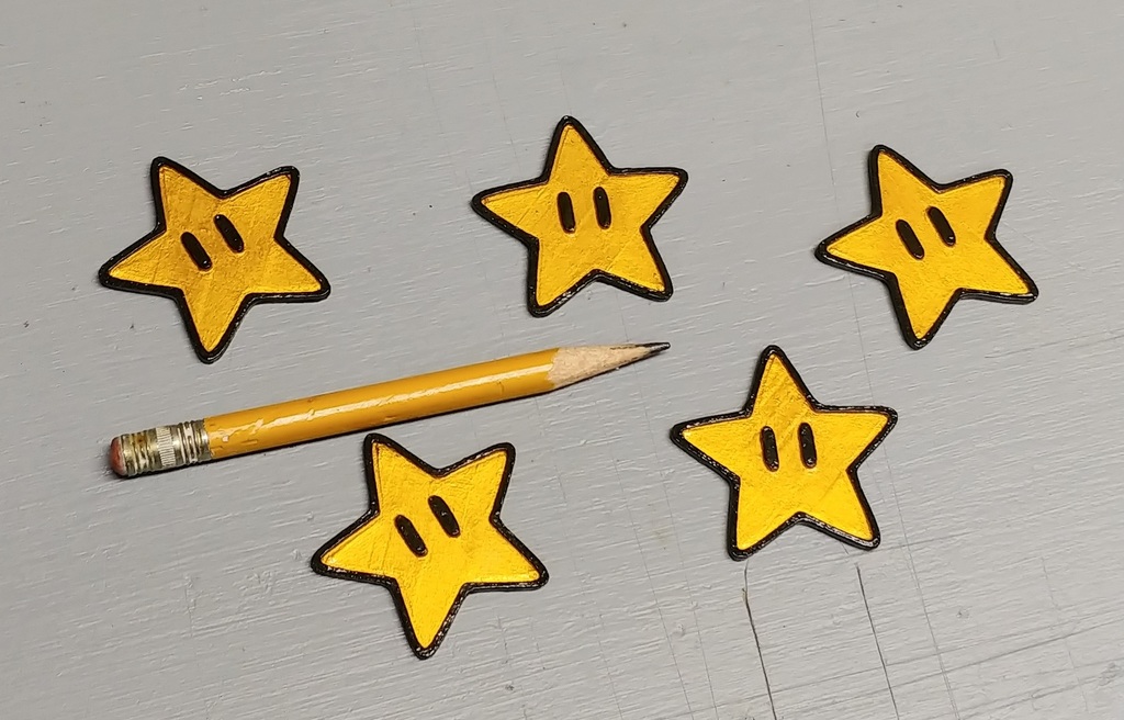 Super Mario Star Token by LD.P | Download free STL model | Printables.com