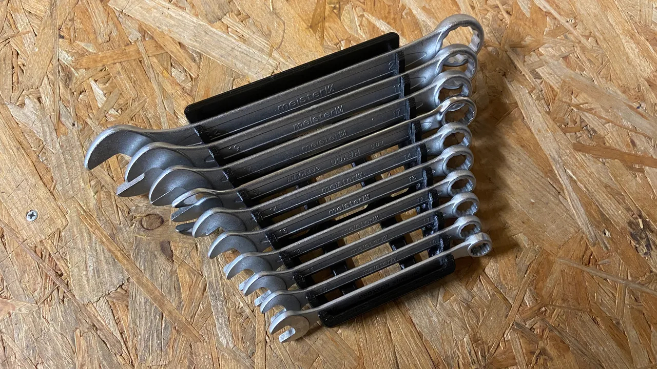 Wrench organizer wall mount 10pc by marcel293 | Download free STL model ...