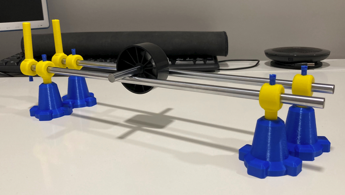 Spindle Fan / Rotor balancing Jig by Dirk | Download free STL model ...