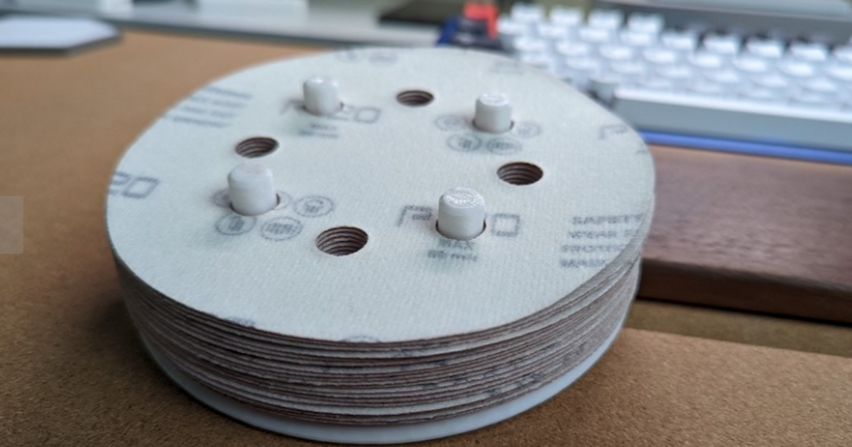 Sanding Disc Dispenser by jake_social | Download free STL model ...