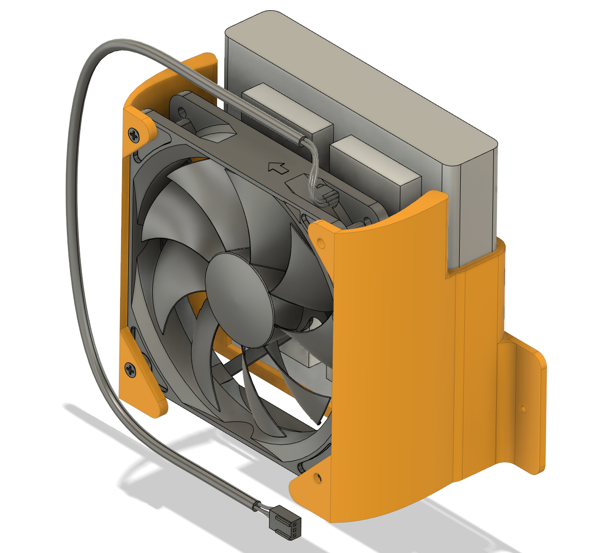 UniFi Cloud Key G2+ mount with cooling fan by Otmar | Download free STL ...