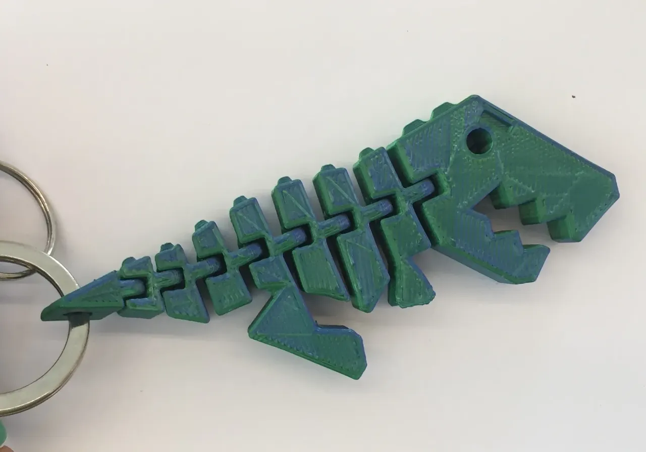 Flexi rex with keychain hole by Asdfasdf426 | Download free STL model ...