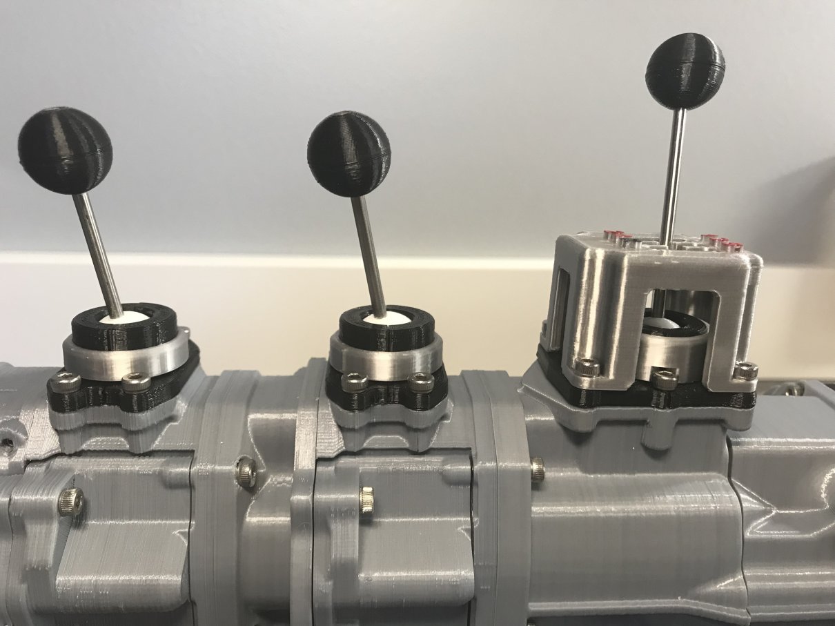 Clamps for speed levers extension of the Toyota 22RE Engine by ...