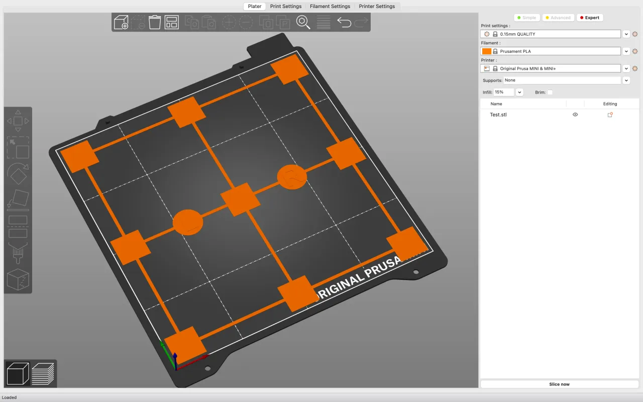 Bed level test by Bhadi | Download free STL model | Printables.com