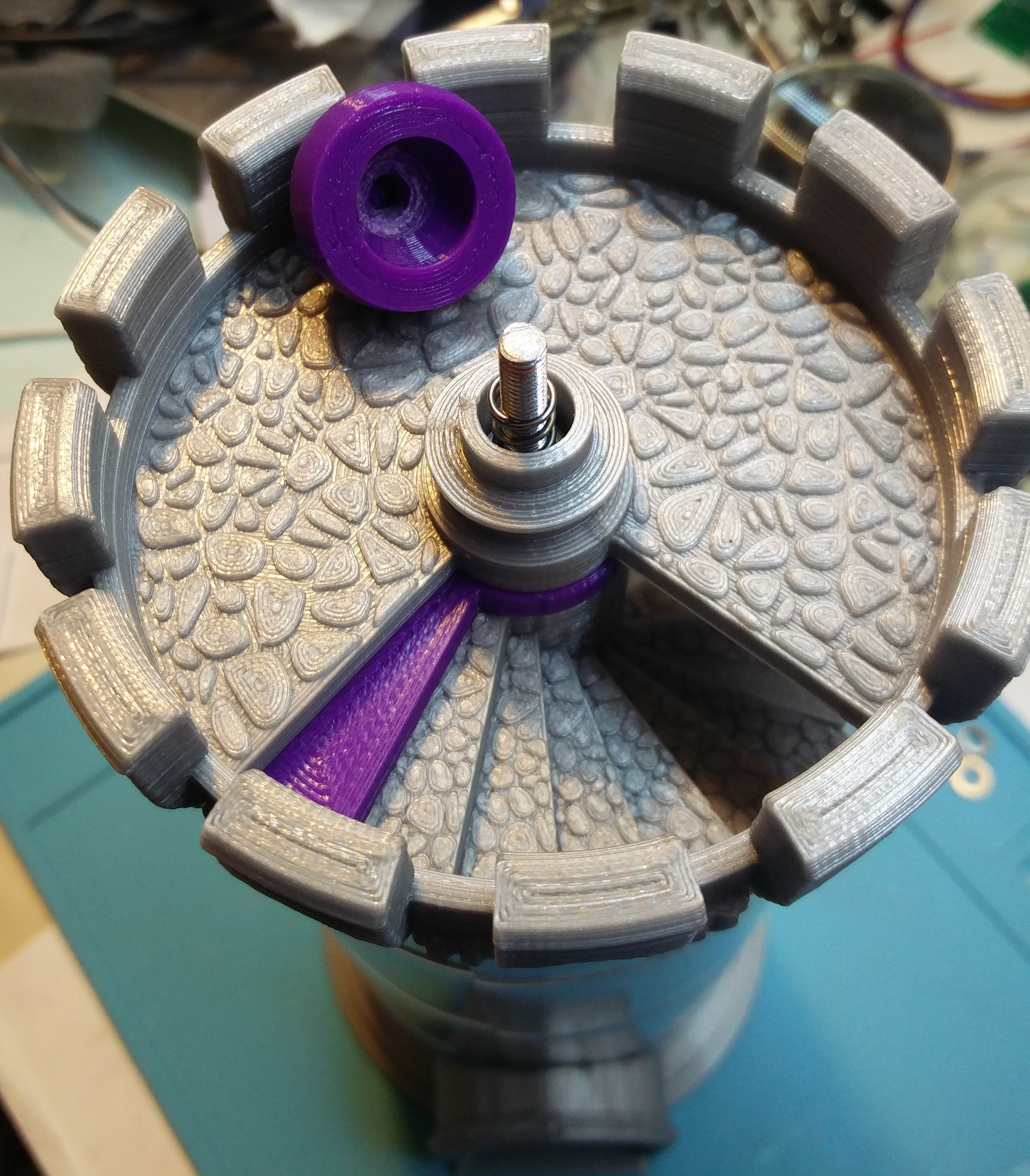 Dice Tower with Storage (double helix) by antfurn | Download free STL ...